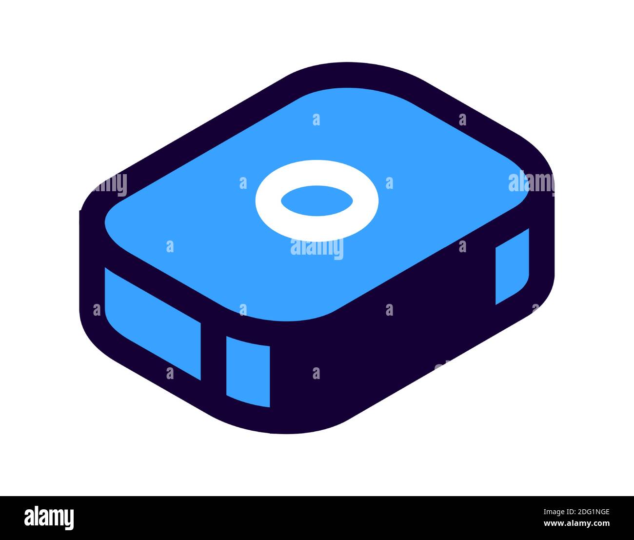 Button press isometric vector isolated illustration Stock Vector Image ...