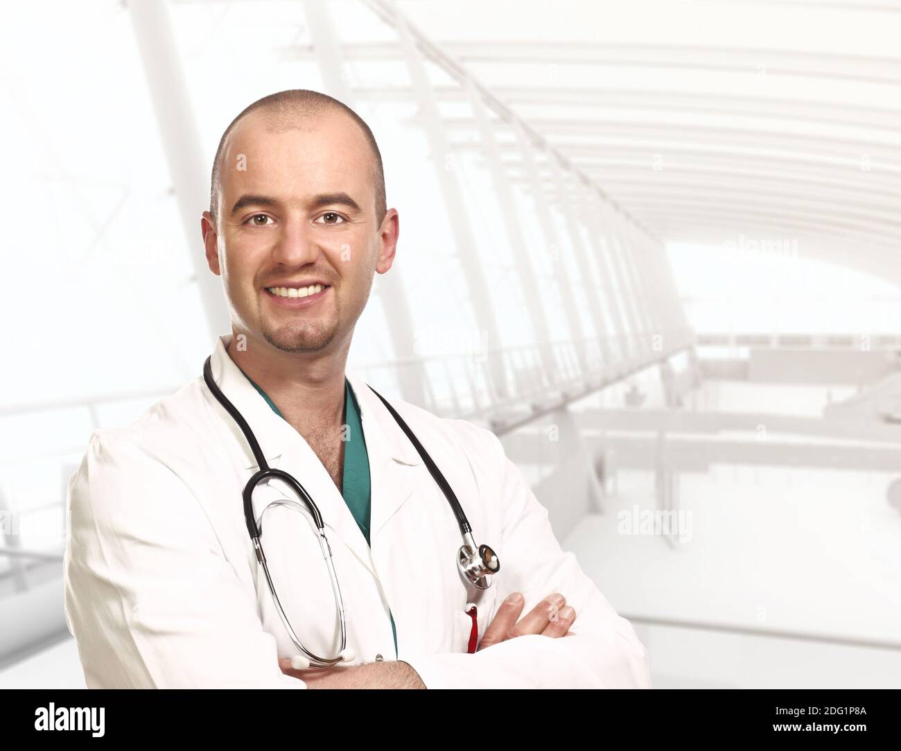 Modern hospital and doctor Stock Photo - Alamy