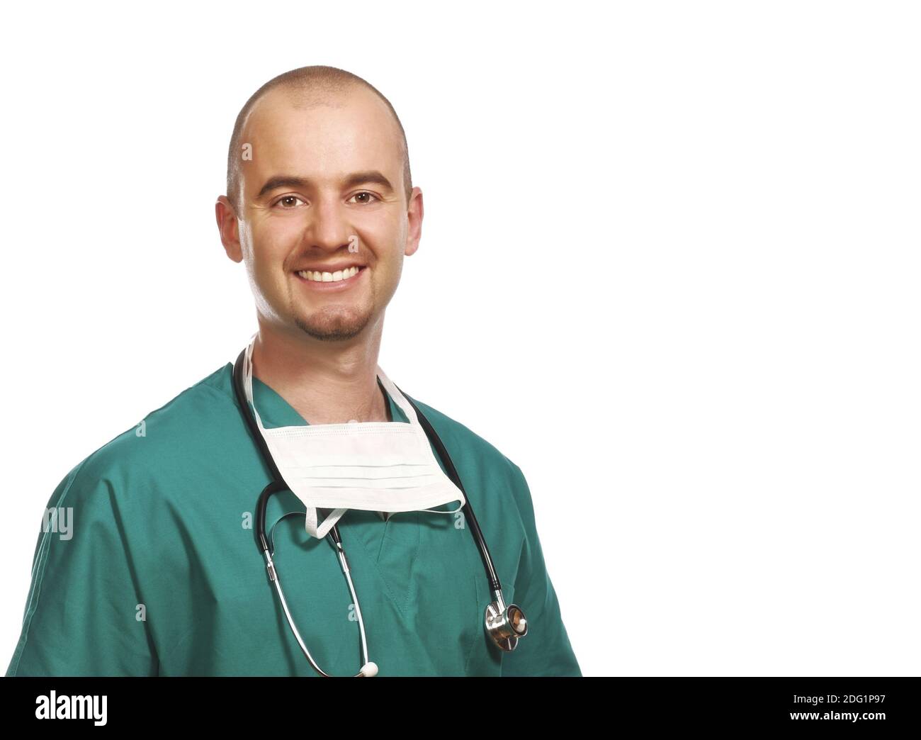 Confident young medic portrait Stock Photo - Alamy