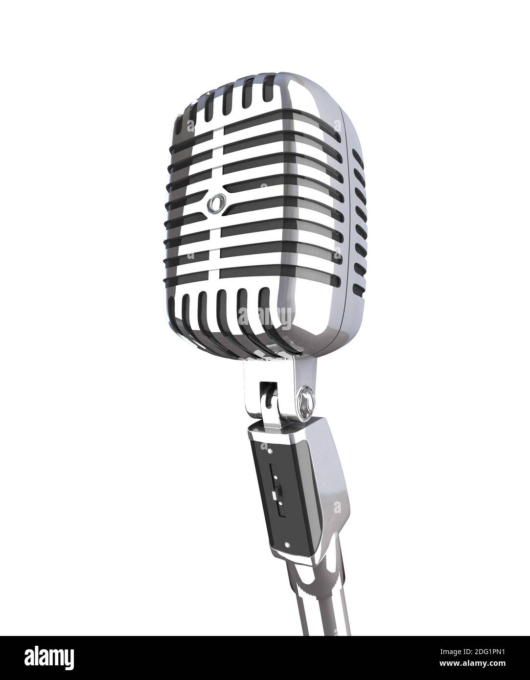 Vintage radio microphone Cut Out Stock Images & Pictures - Alamy