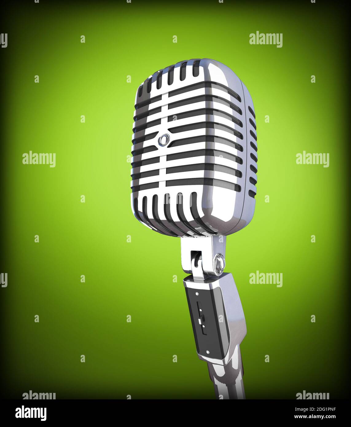 Singer with vintage microphone hi-res stock photography and images - Alamy