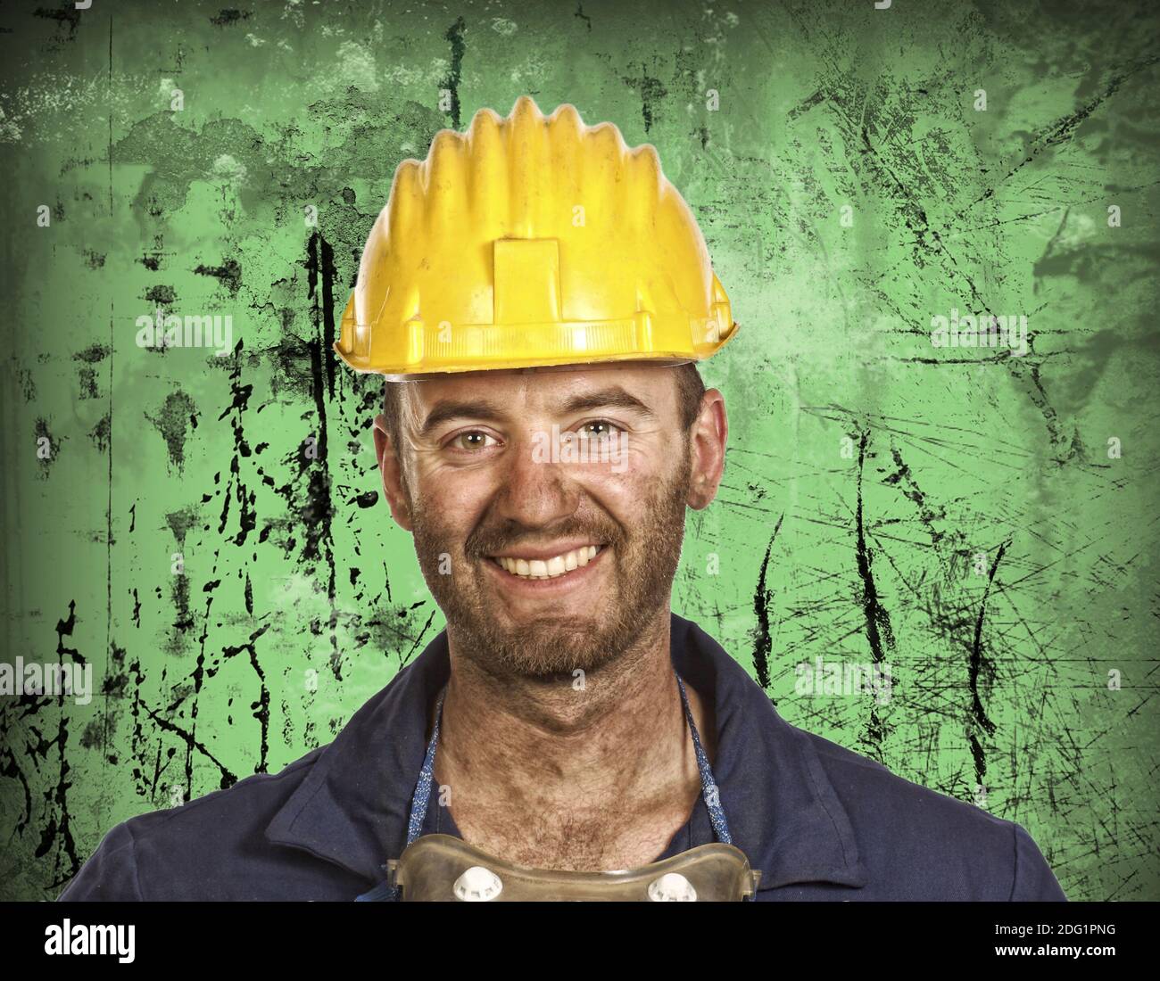 Heavy industry worker portrait Stock Photo - Alamy