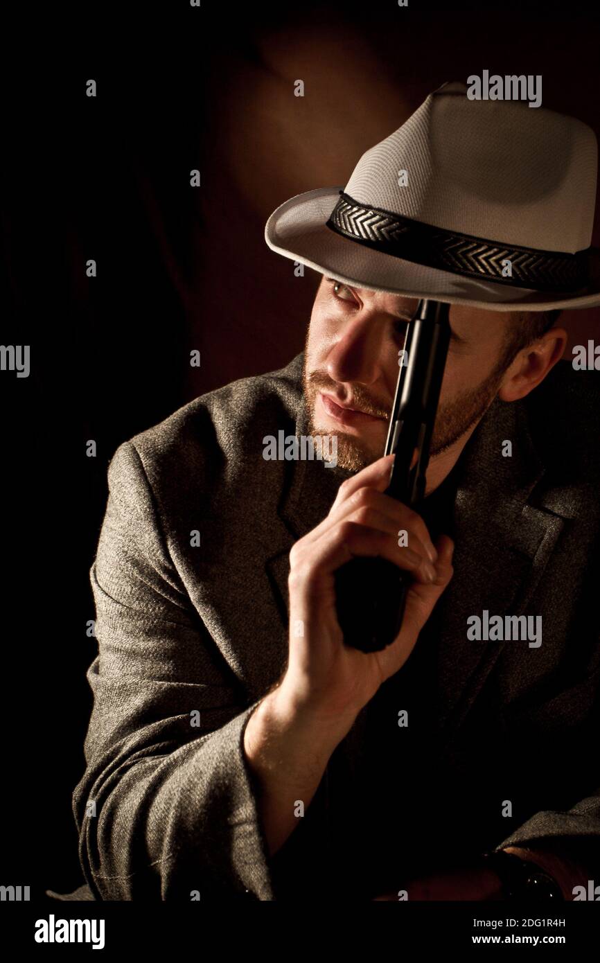 Gangster portrait hi-res stock photography and images - Alamy
