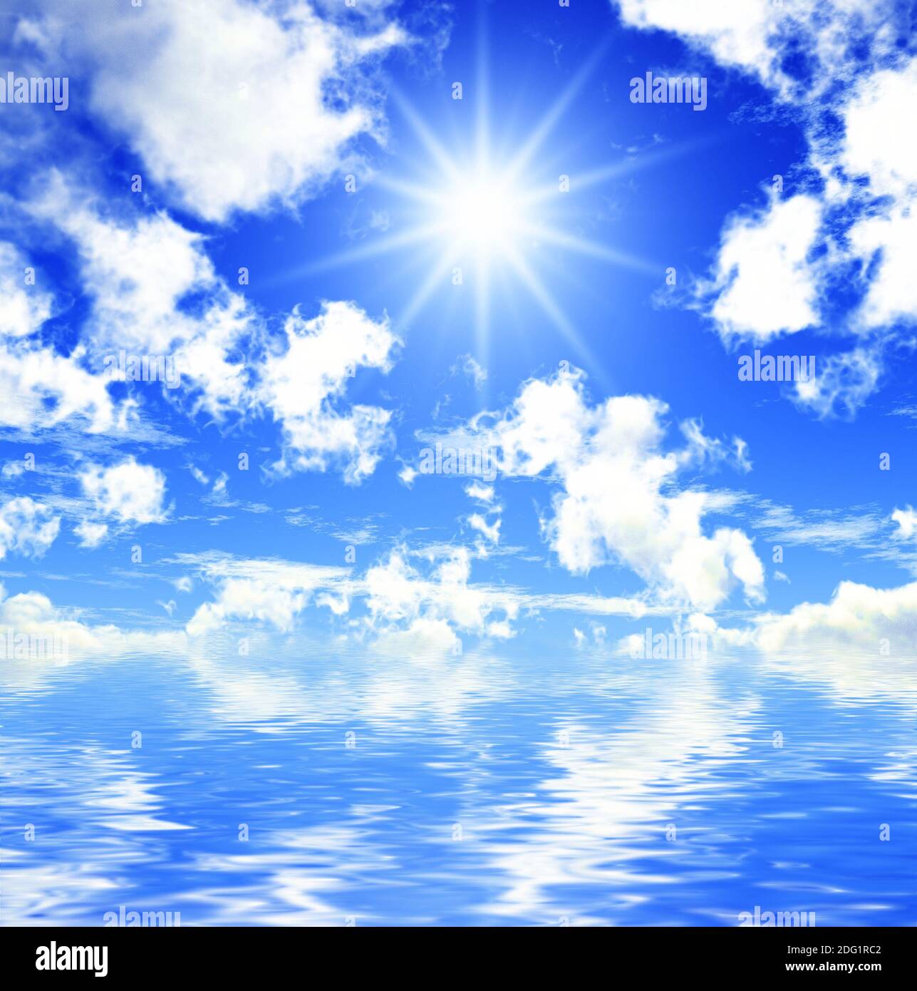 Sky and reflection Stock Photo - Alamy