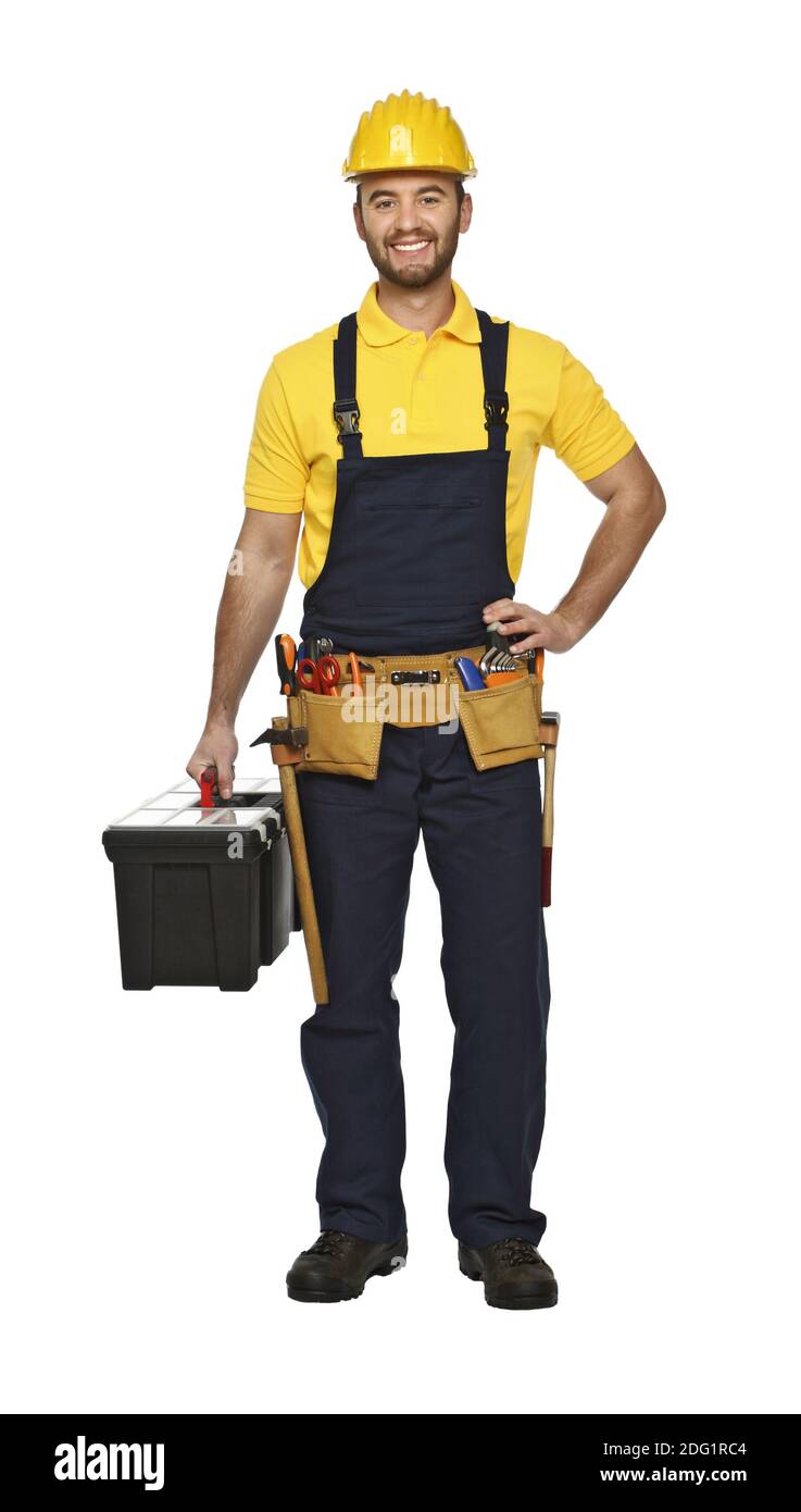Ready work construction worker Cut Out Stock Images & Pictures - Alamy