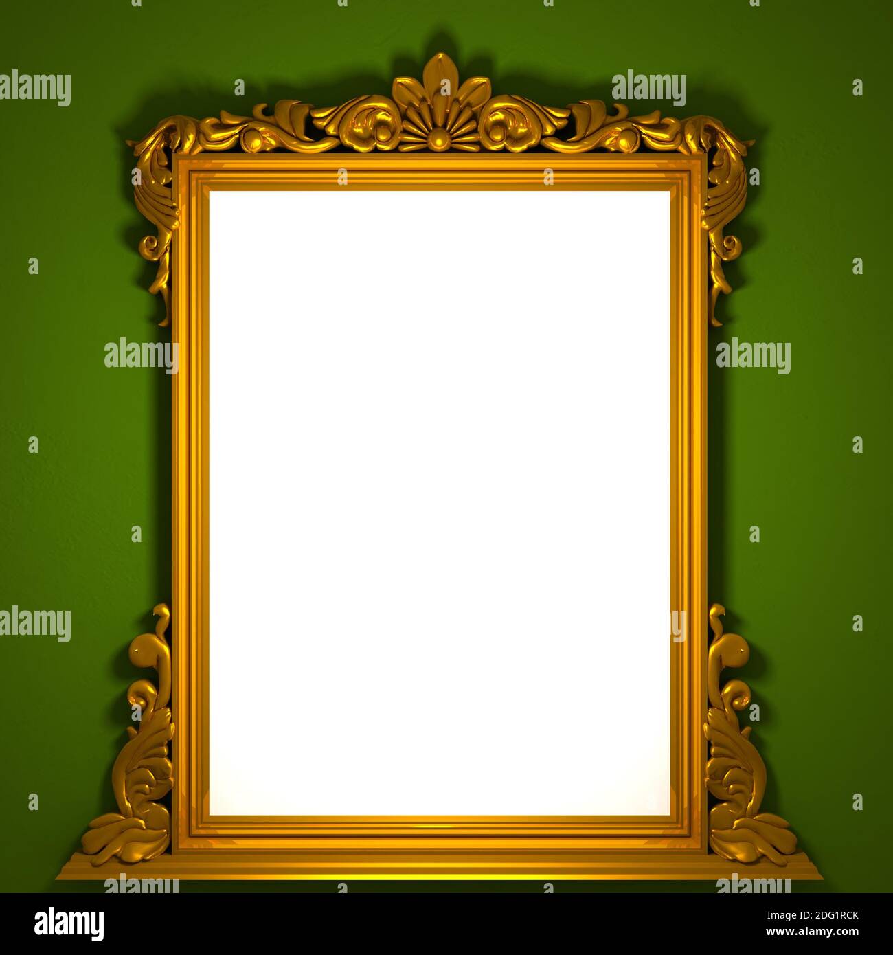 Classic golden frame Stock Photo - Alamy