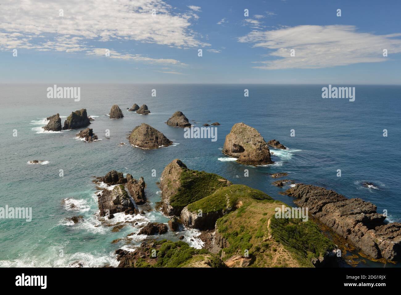 Rocks in the see at Nugget Point Stock Photo - Alamy