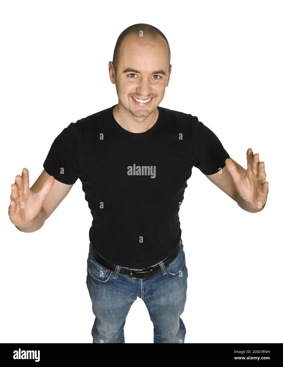 Hand hold gesture open Cut Out Stock Images & Pictures - Alamy