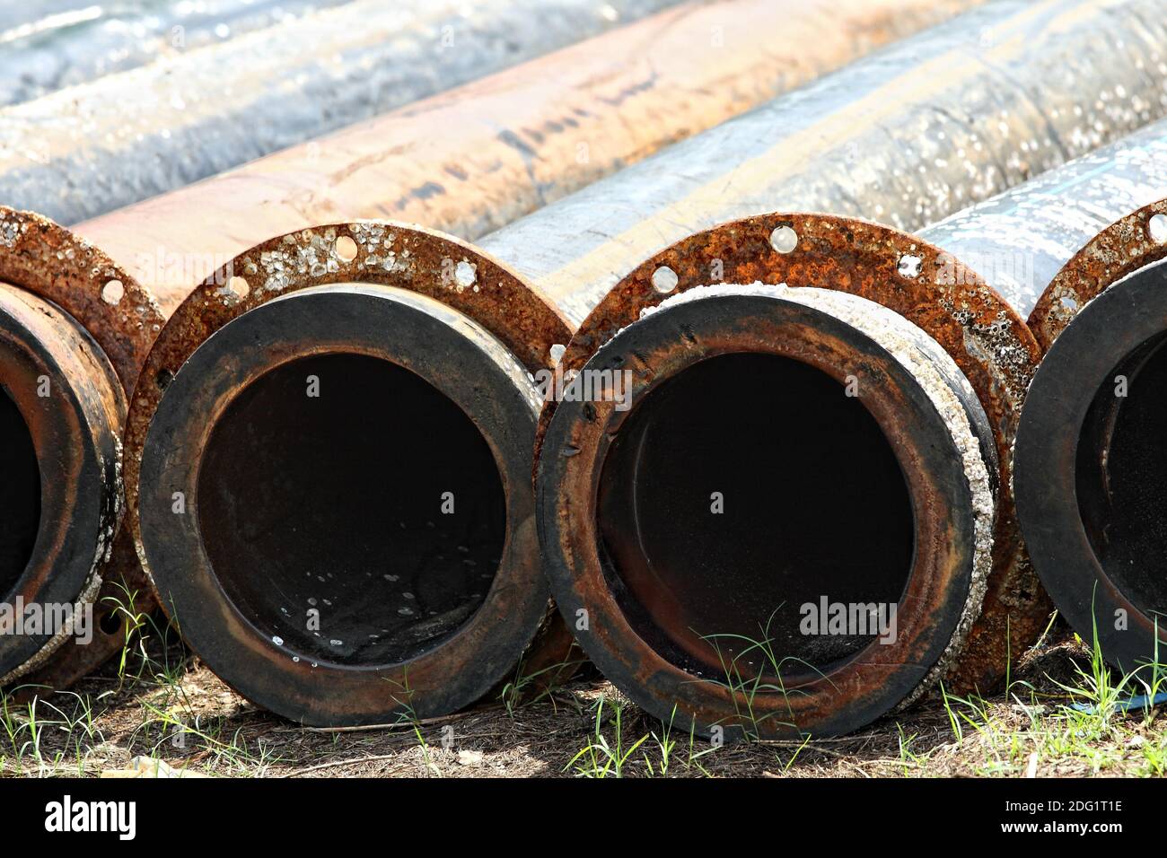 Old rusty metal pipe Stock Photo - Alamy