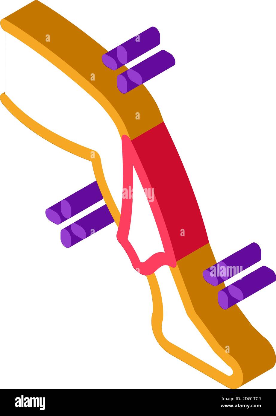 leg smooth skin isometric icon vector illustration Stock Vector Image ...