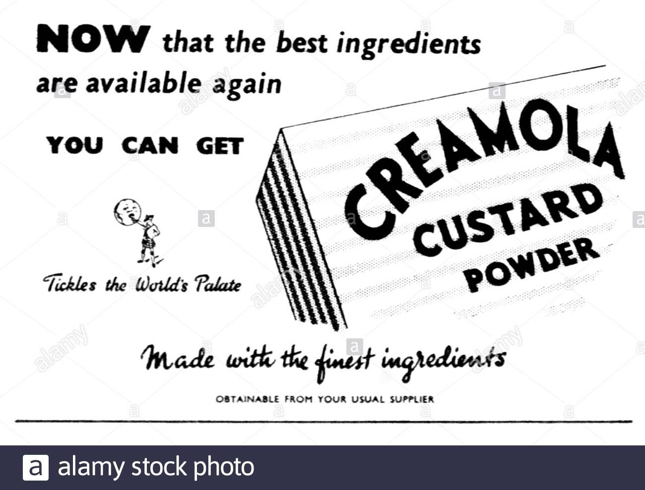 Puddings desserts history historical hi-res stock photography and ...