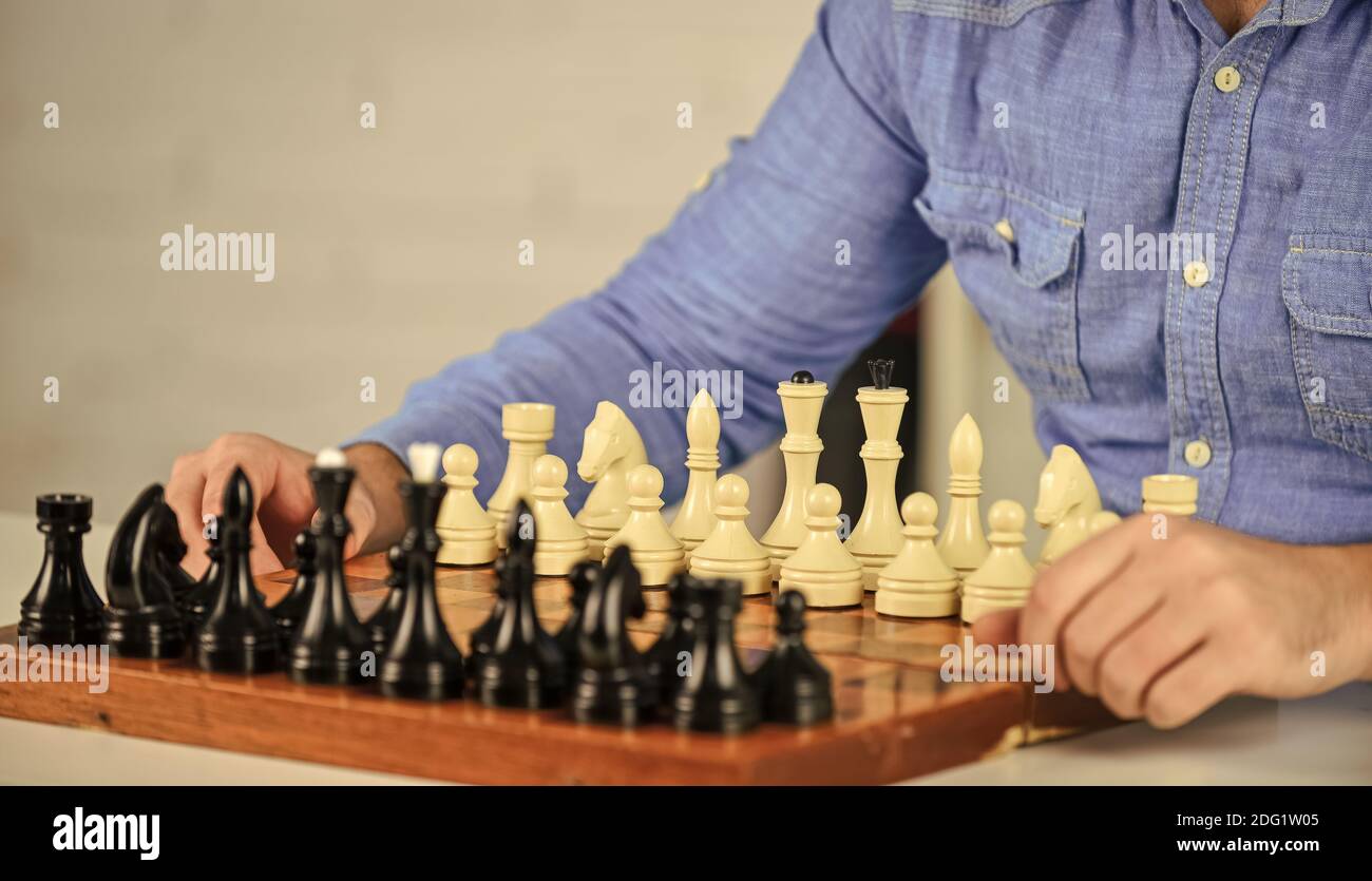 life skills through chess. chess board with chess pieces. tournament ...