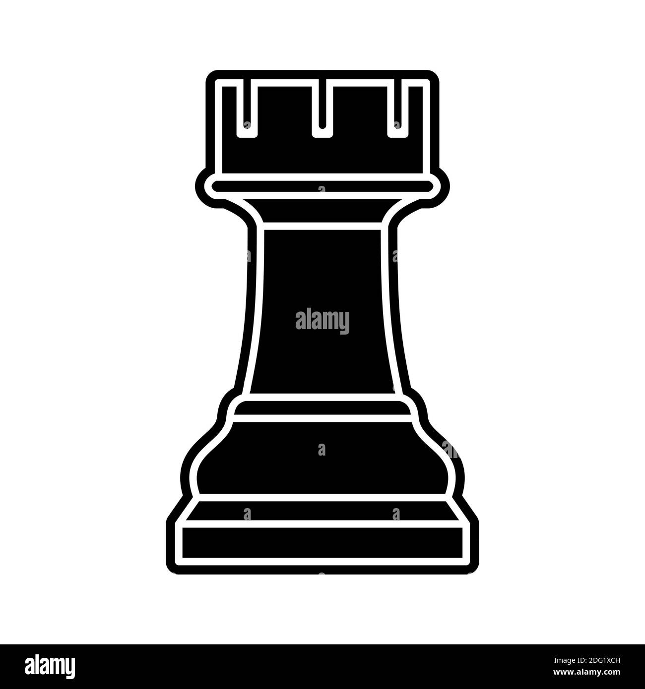 Chess check tower rook symbol hi-res stock photography and images - Alamy