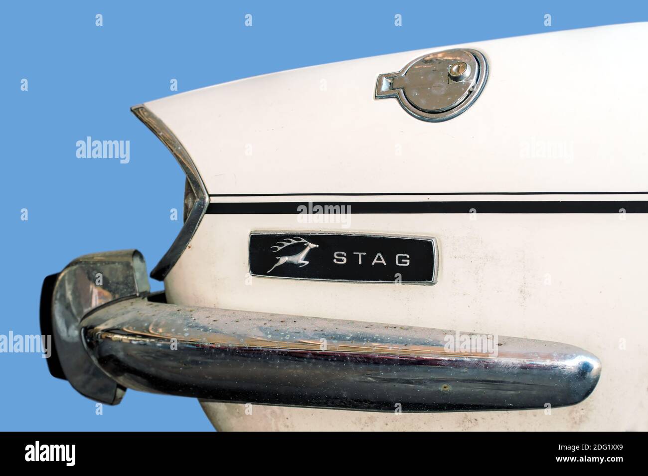 Rear Of A Classic 1970s Triumph Stag Mark 2 Sports Car Showing Badge ...