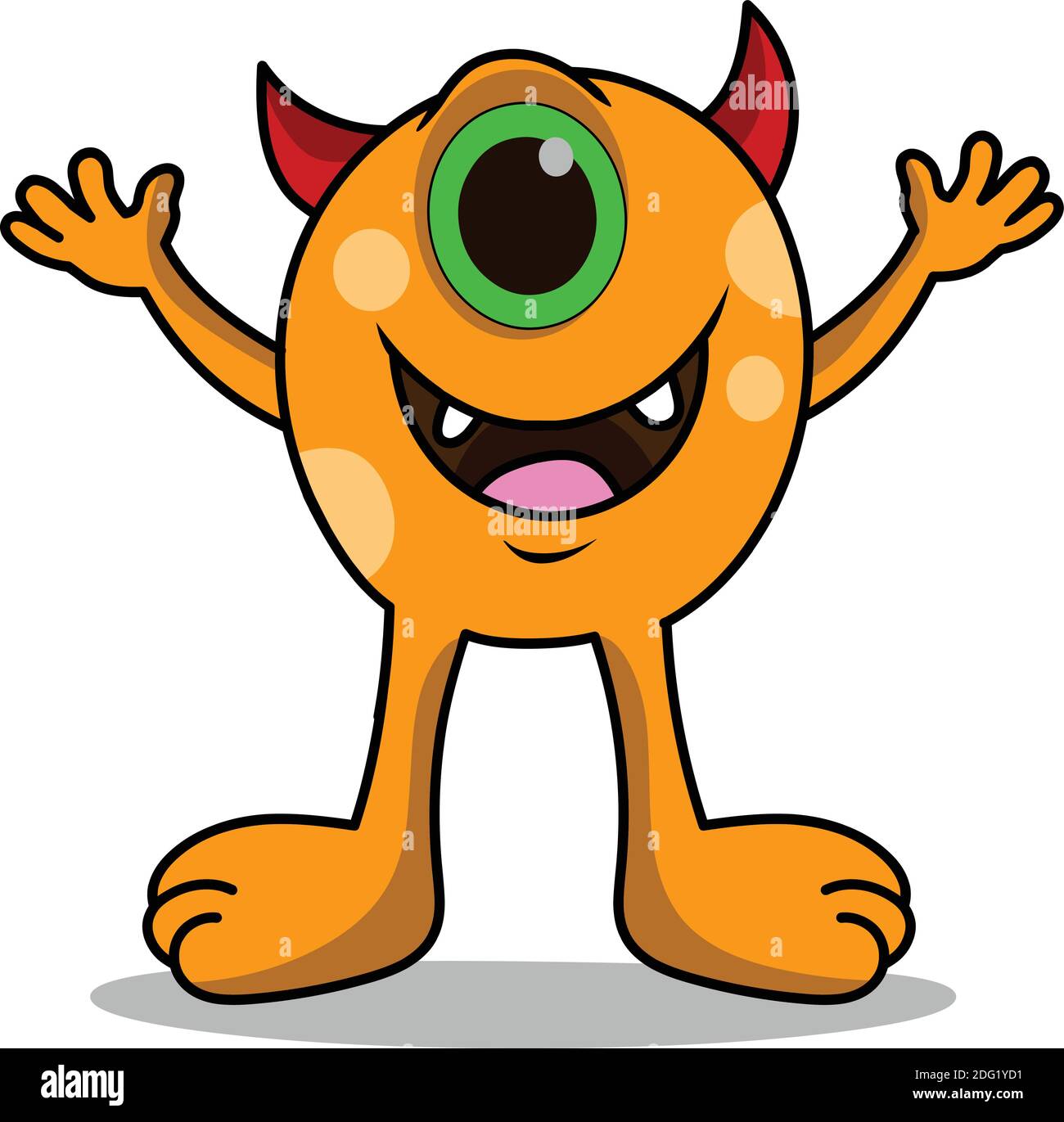 Alien Cartoon Vector Stock Vector Image & Art - Alamy