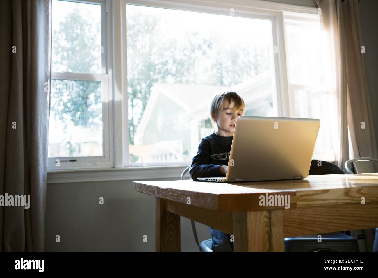 Boy Computer Study Table High Resolution Stock Photography and Images ...