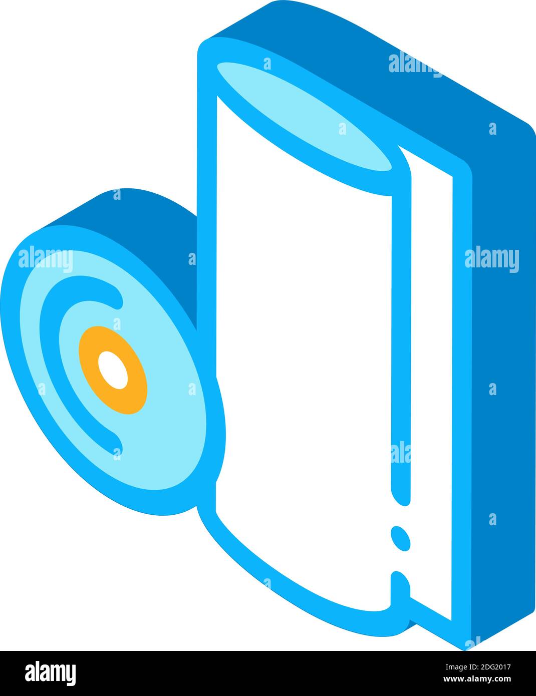 paper napkin roll isometric icon vector illustration Stock Vector Image ...