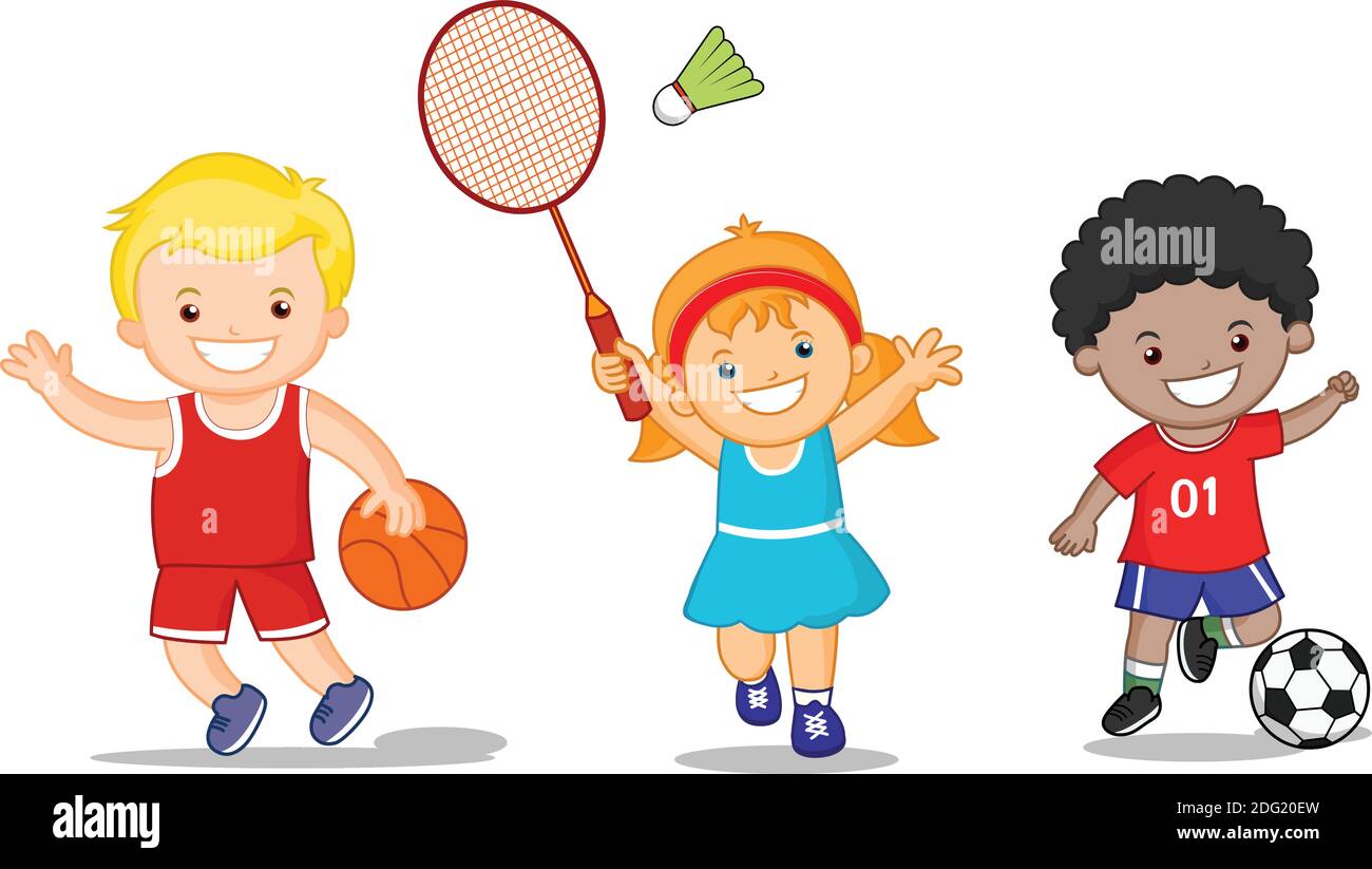 Sports team kids Cut Out Stock Images & Pictures - Alamy