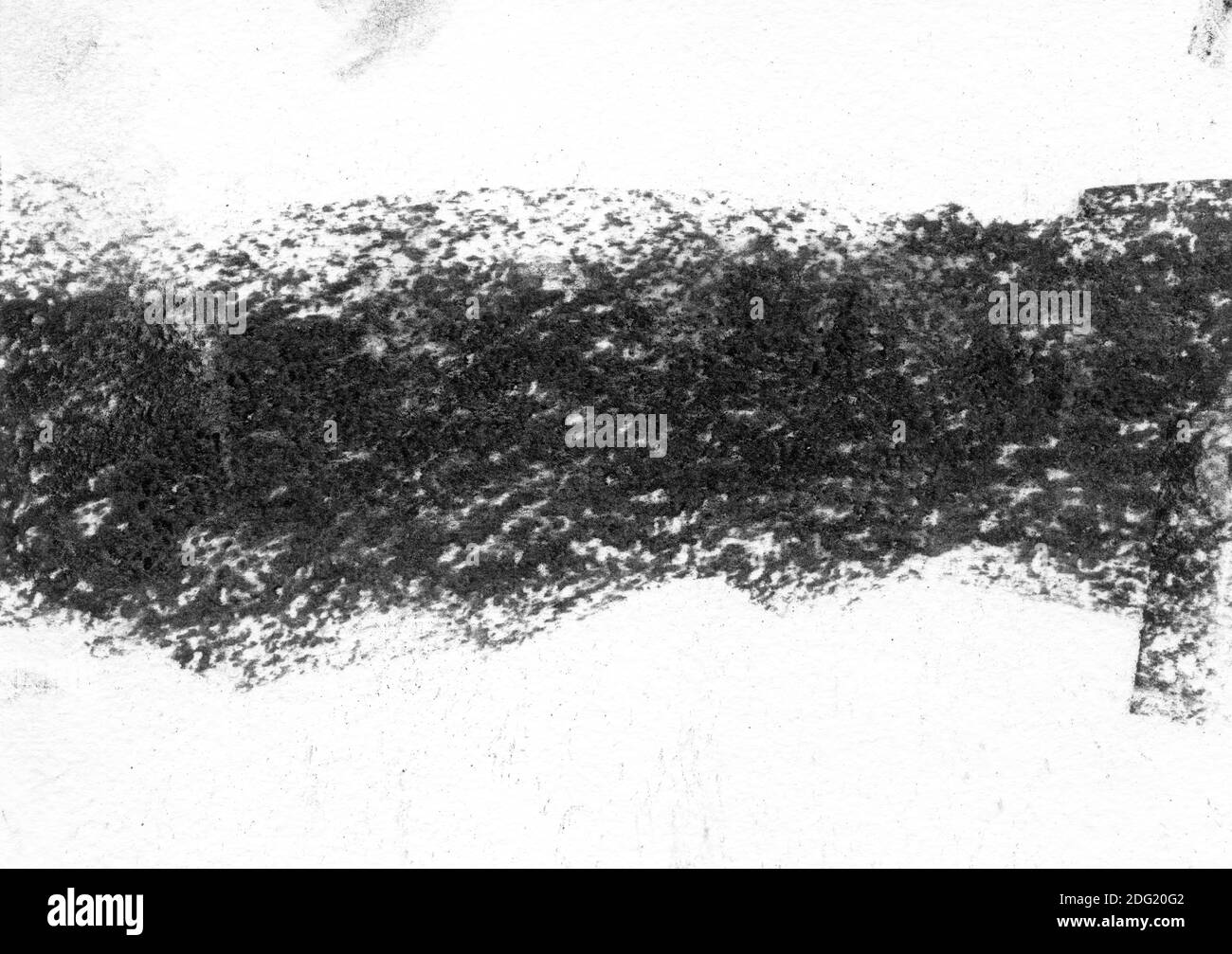 Coal pencil black line on white background. Black color sketch grunge ...