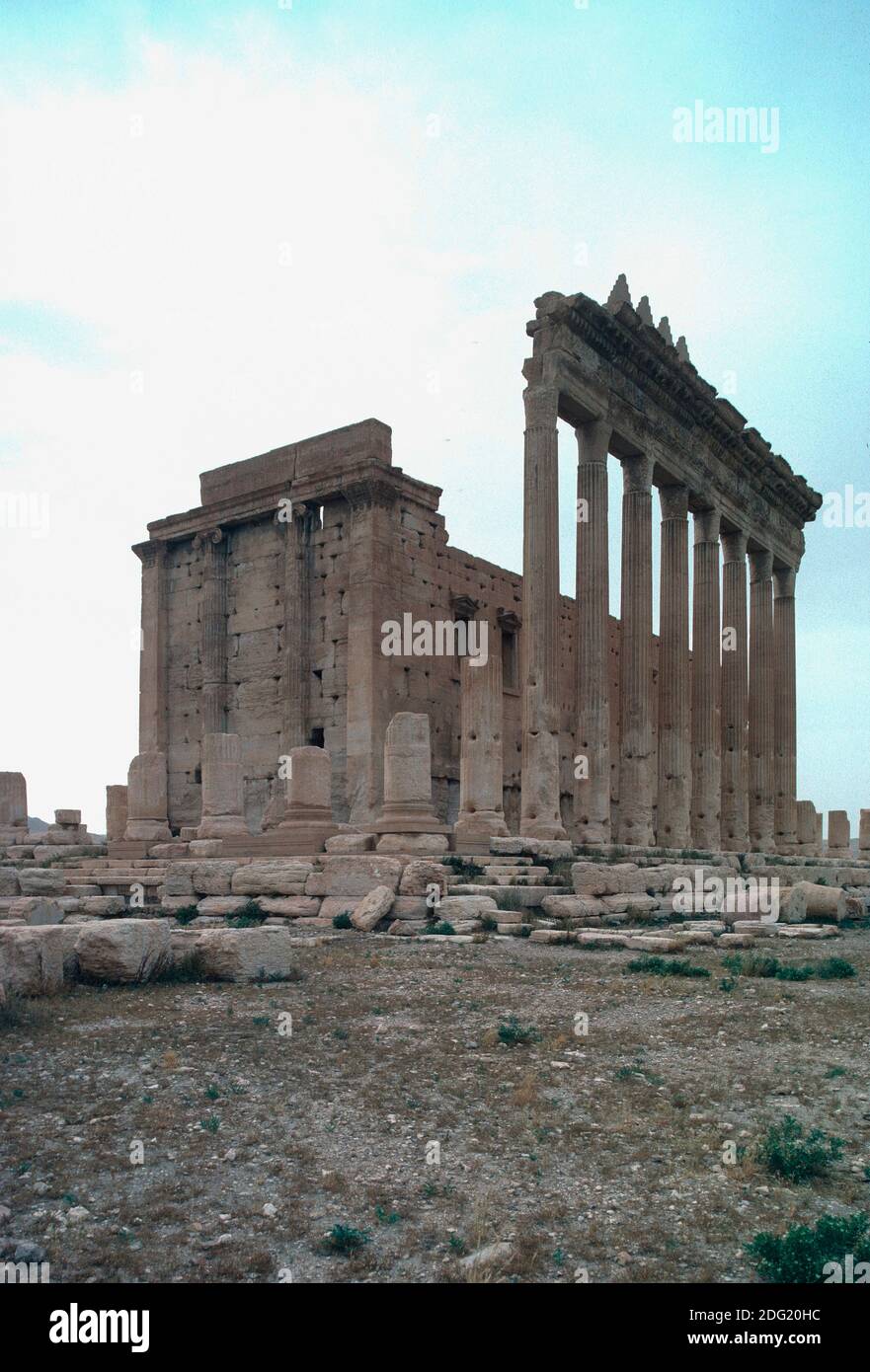 Temple of Bel, destroyed by ISIS in 2015, Palmyra, Syria Stock Photo ...