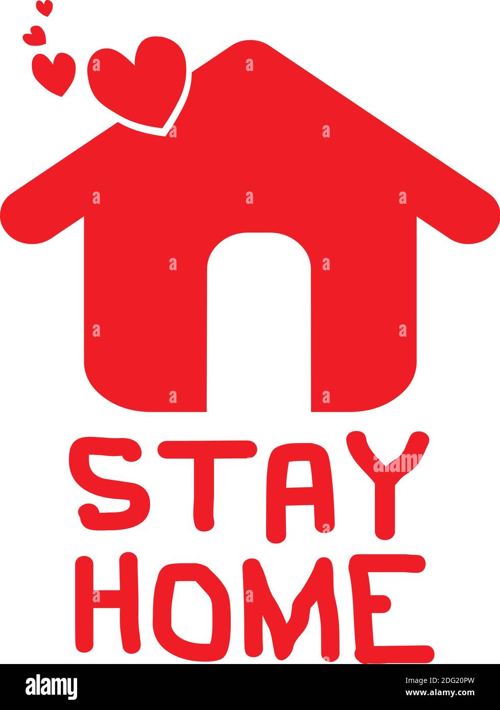 Stay home logo icon hi-res stock photography and images - Alamy
