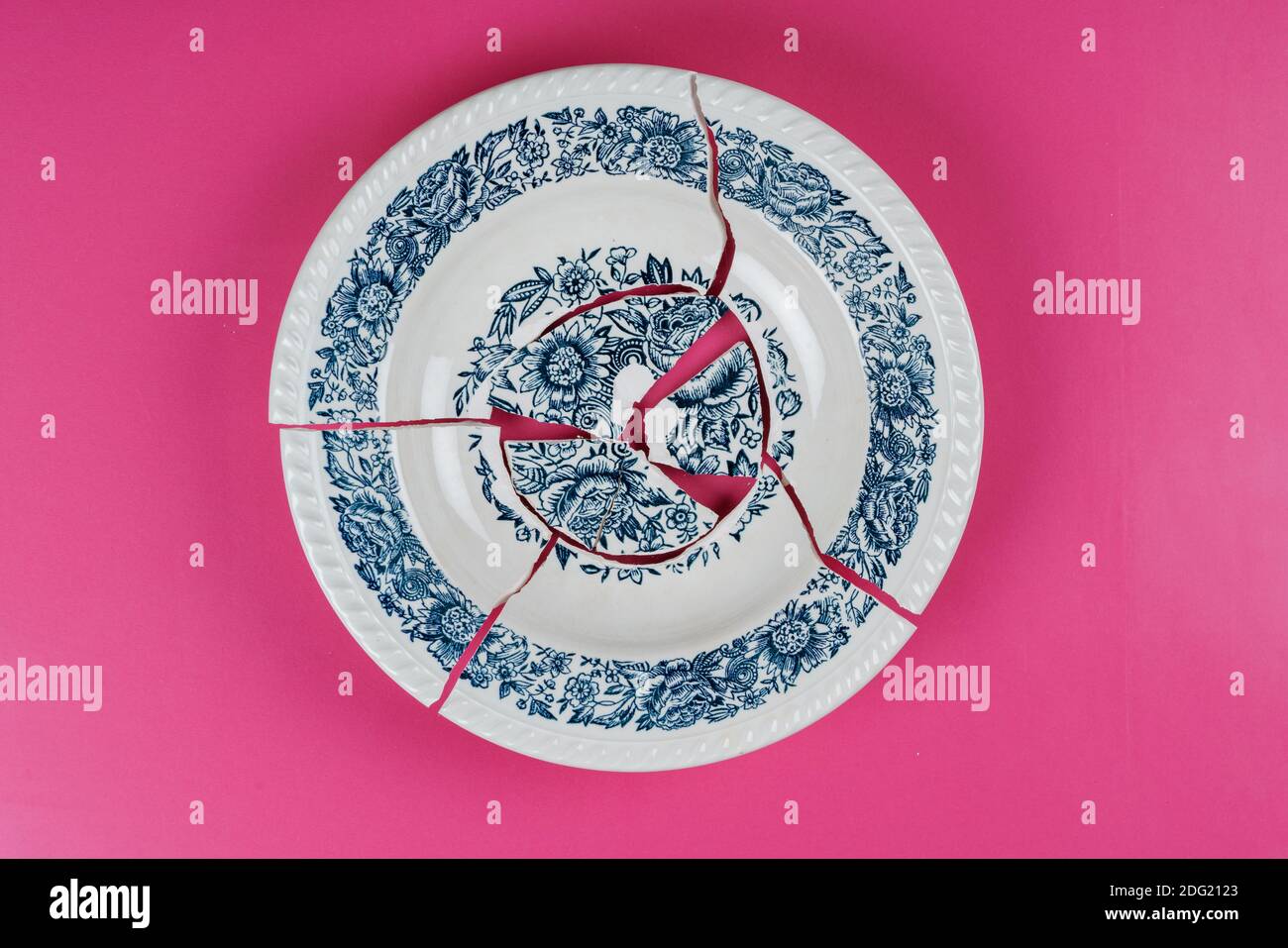 Broken ceramic plate with patterns High Quality Image Stock Photo - Alamy