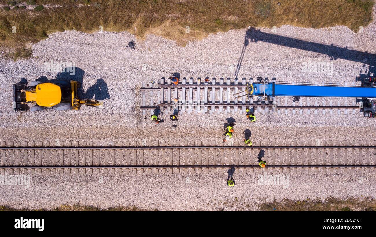 Railroad track maintenance hi-res stock photography and images - Alamy