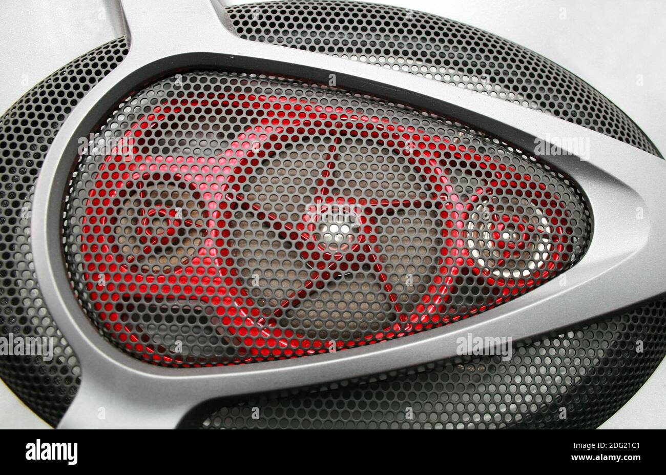 Modern auto audio system loud speaker Stock Photo - Alamy