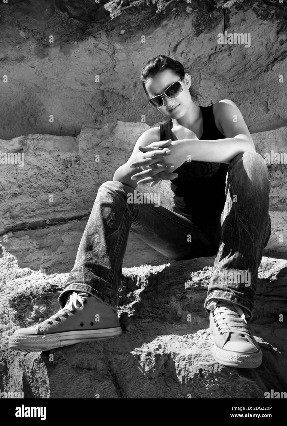 Attitude model Black and White Stock Photos & Images - Alamy