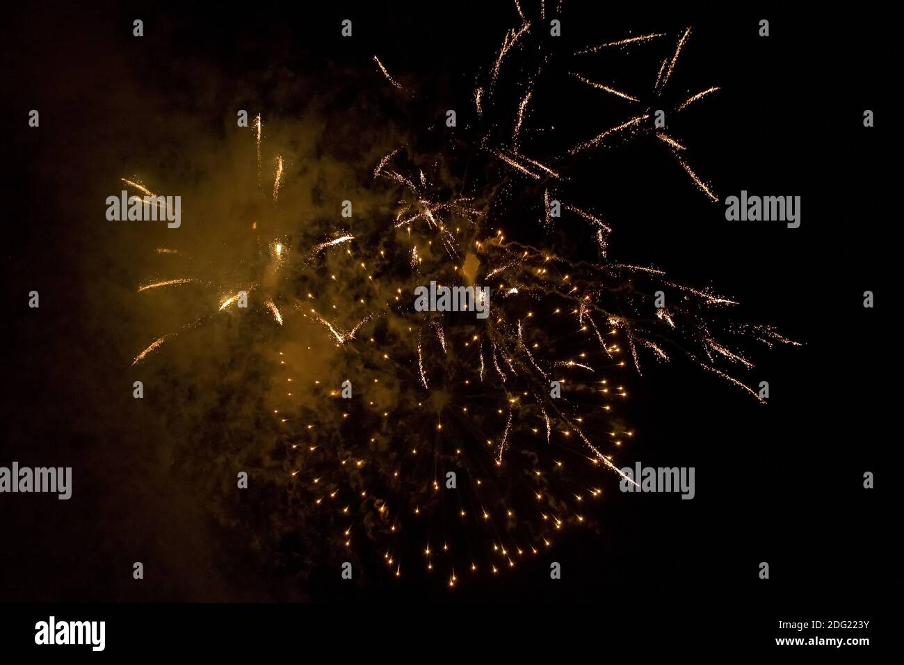 Nice huge fireworks ball Stock Photo - Alamy