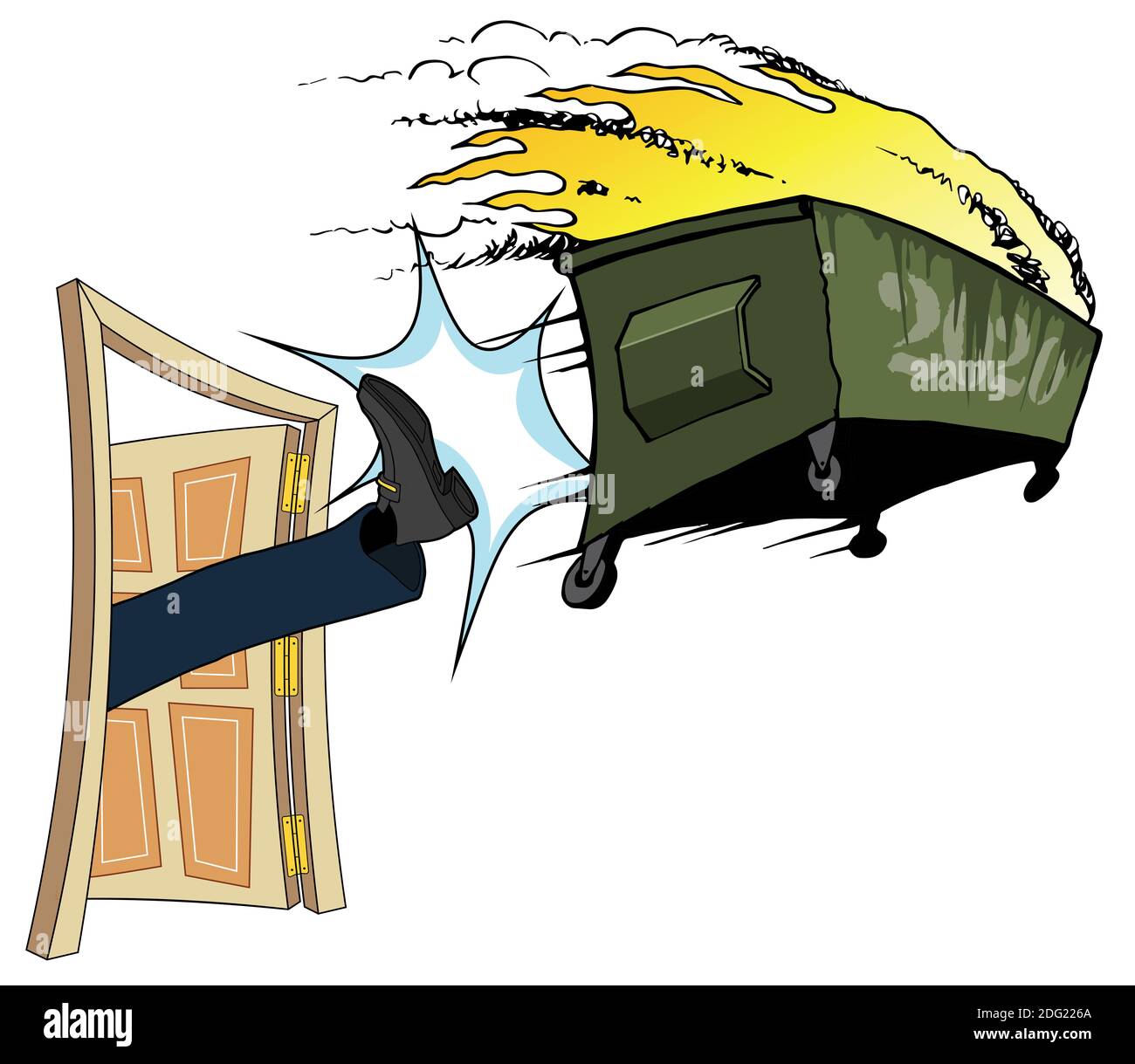 Foot front door Cut Out Stock Images & Pictures - Alamy