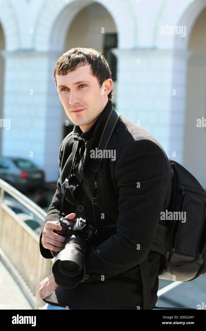 Photographer handsome model hi-res stock photography and images - Alamy