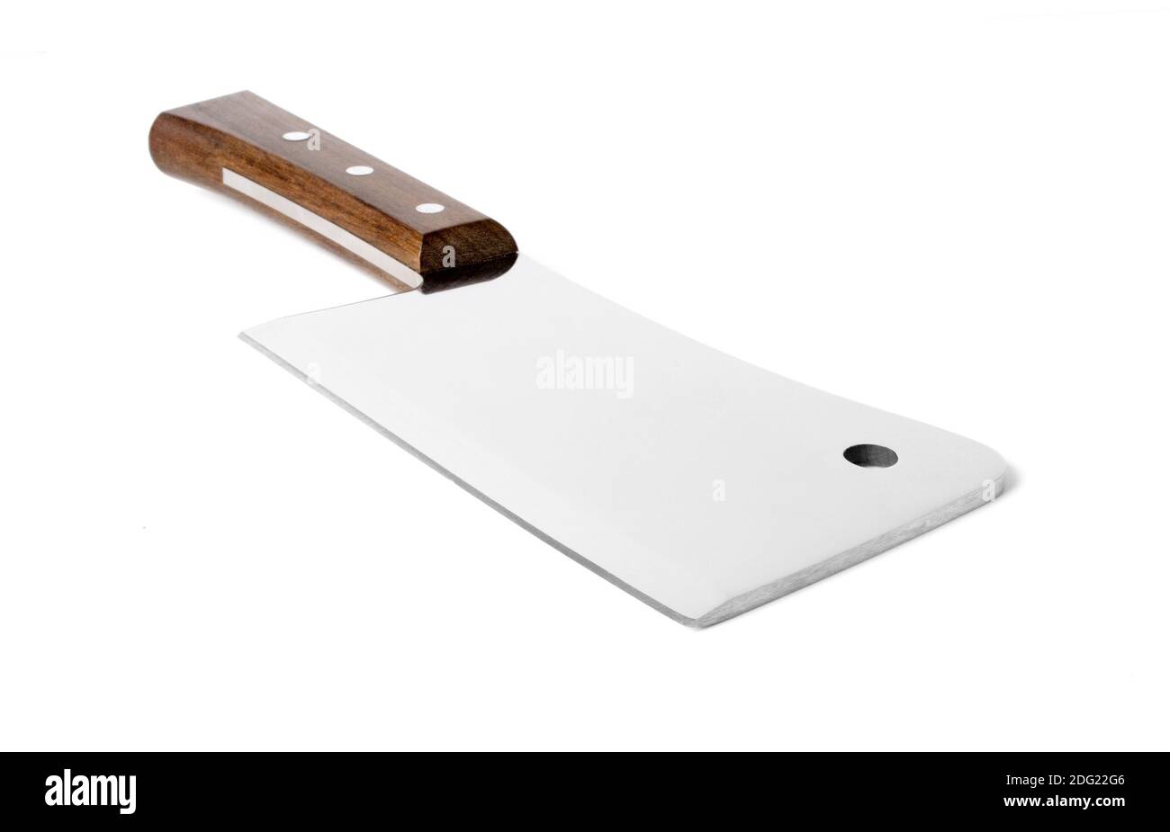 Kitchen hatchet isolated on white background Stock Photo - Alamy