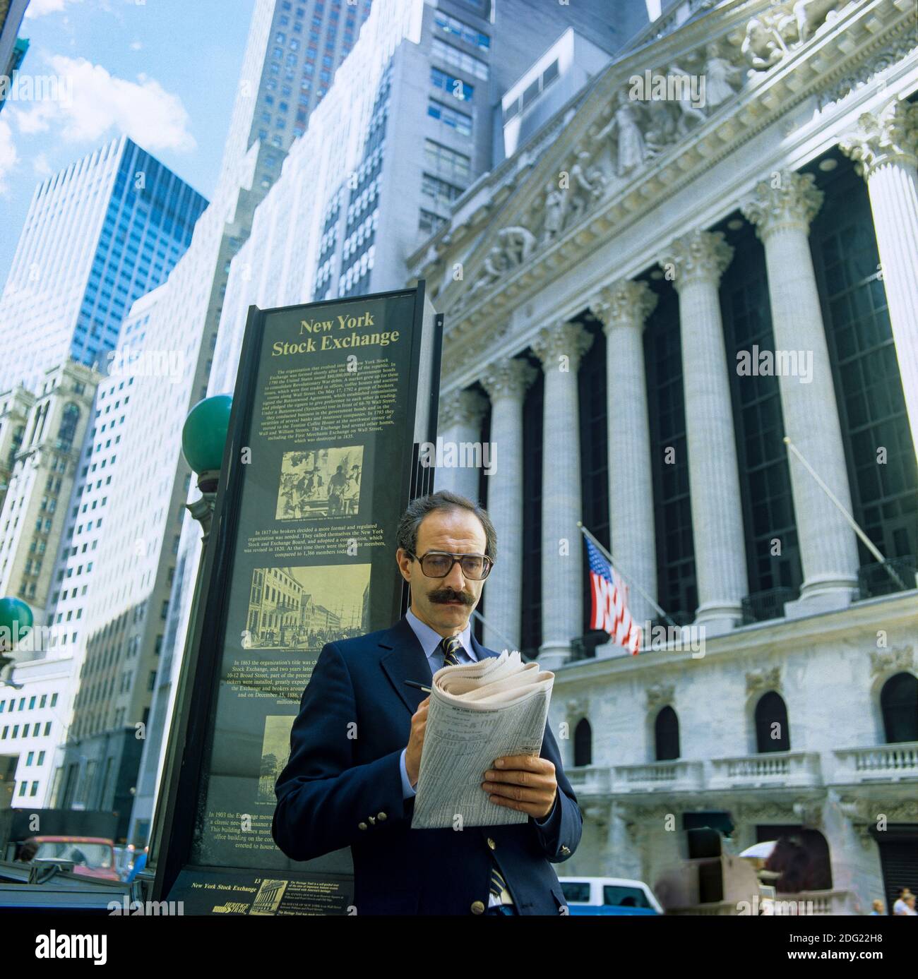 New york businessmen 1980's hi-res stock photography and images - Alamy