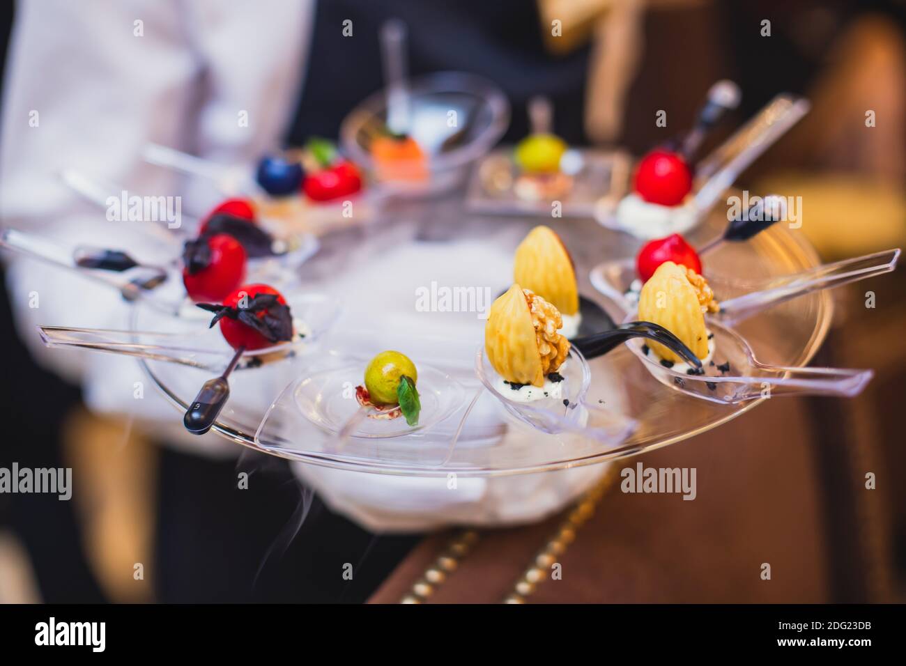 Beautifully decorated catering banquet table with variety of vegetables ...