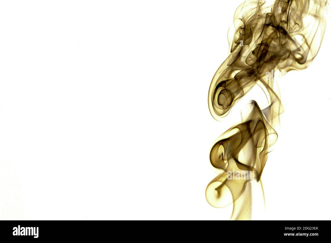 Brown smoke on white detail Stock Photo - Alamy