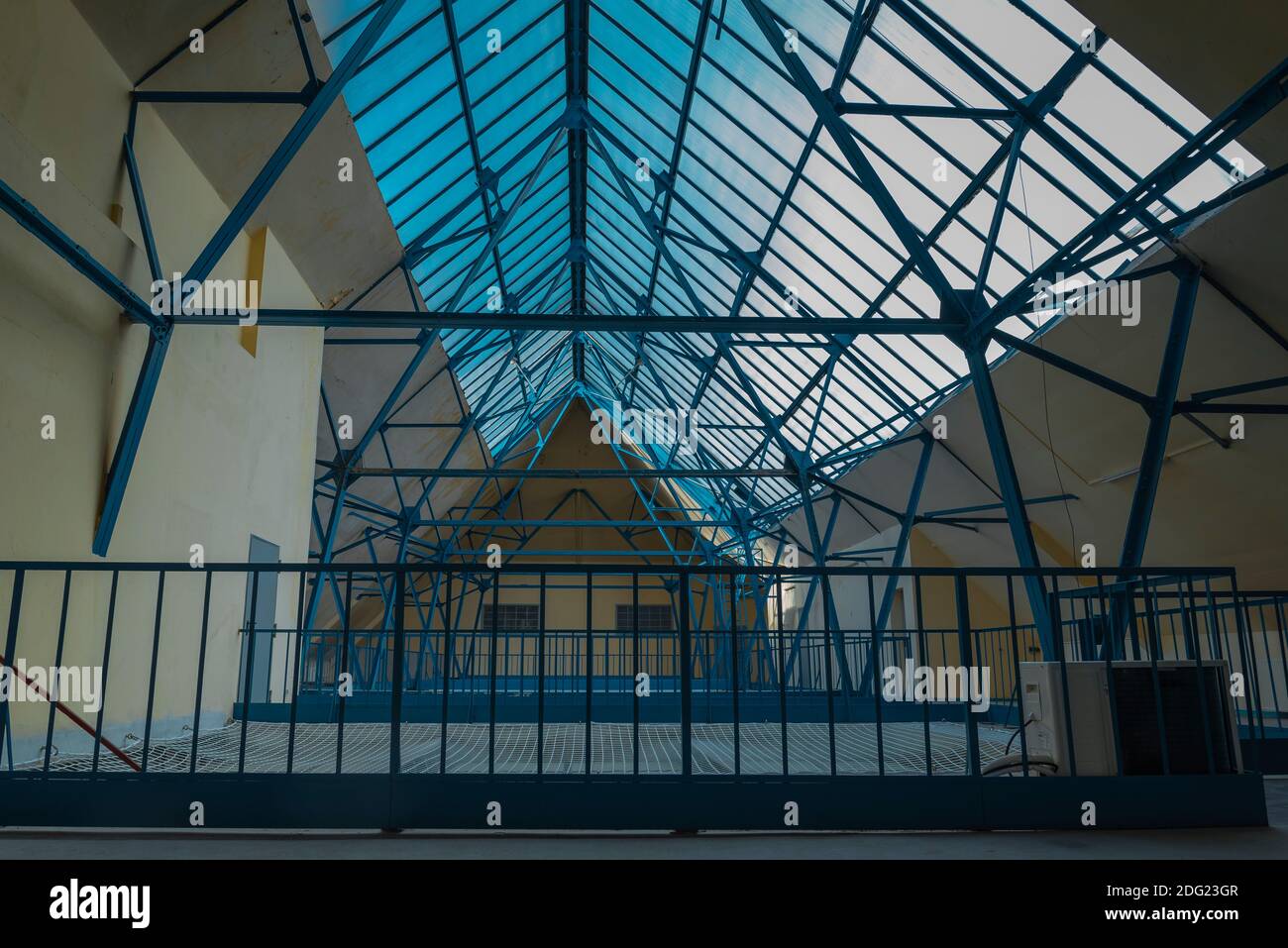 A steel roof structure, steel roof structure, A steel roof structure ...