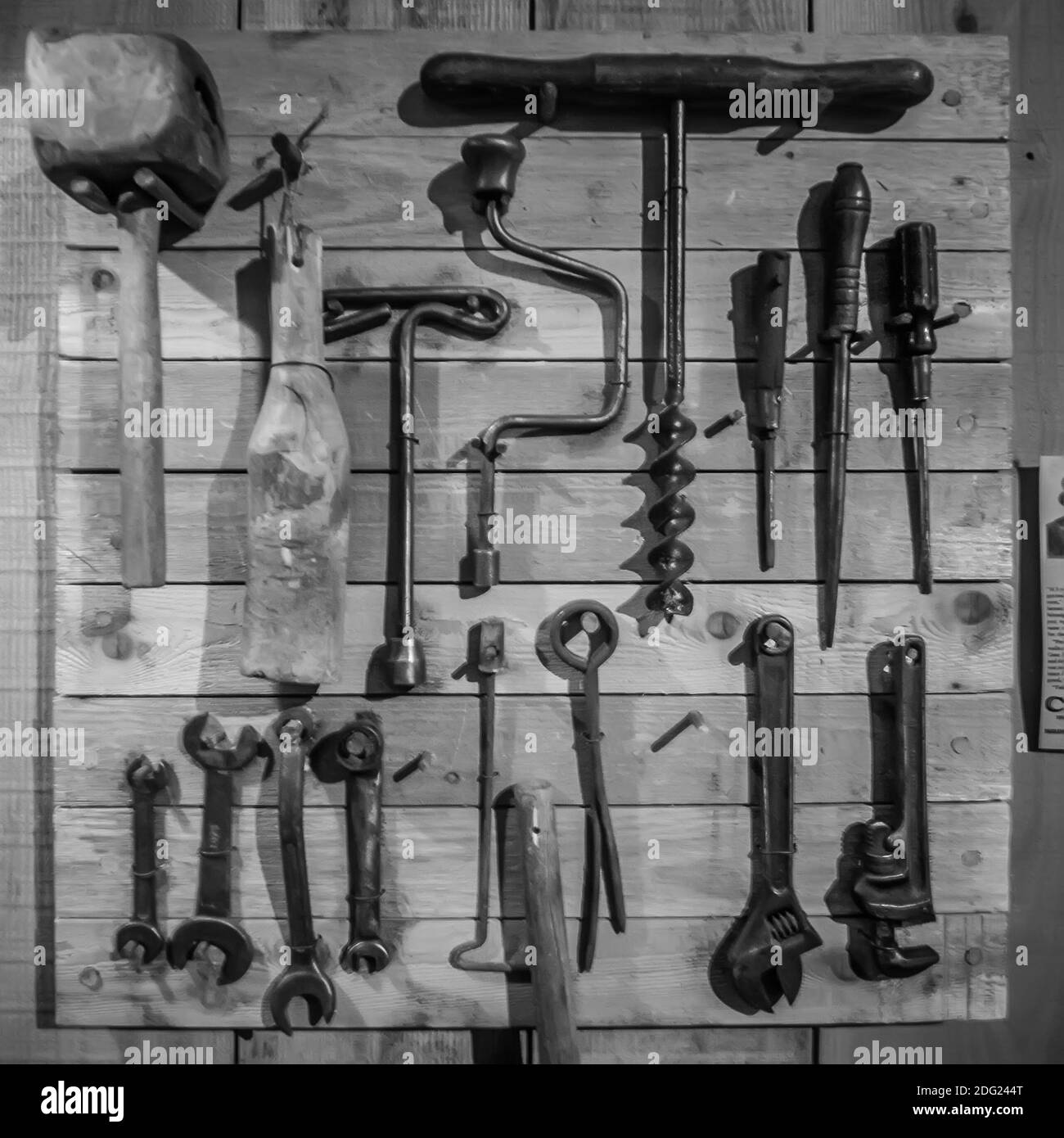 Ancient hand tools Black and White Stock Photos & Images - Alamy
