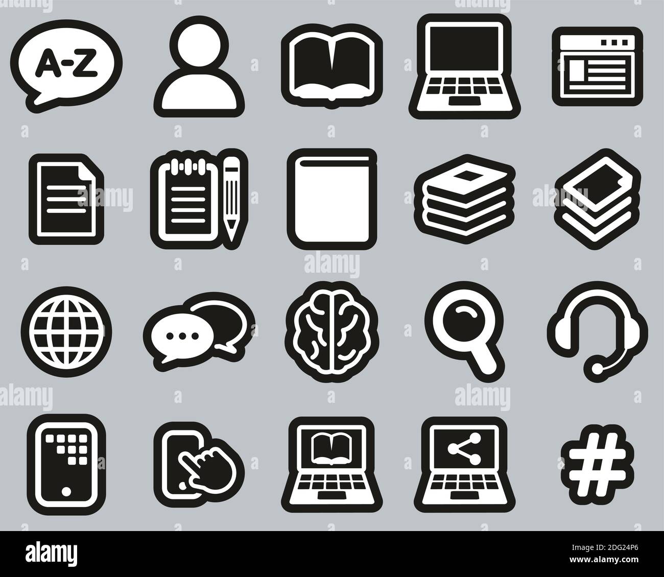 Translation translator icons white hi-res stock photography and images ...