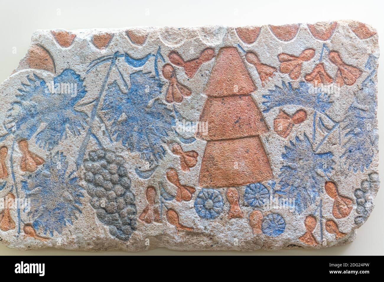An example of the Egyptian art of the Amarna Period. The item is seen ...
