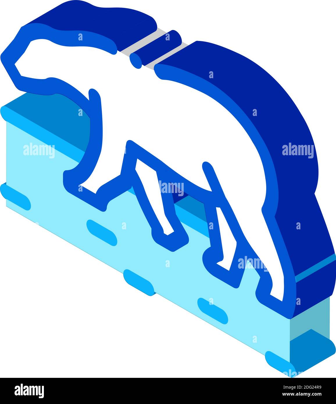 polar bear isometric icon vector illustration color Stock Vector Image ...