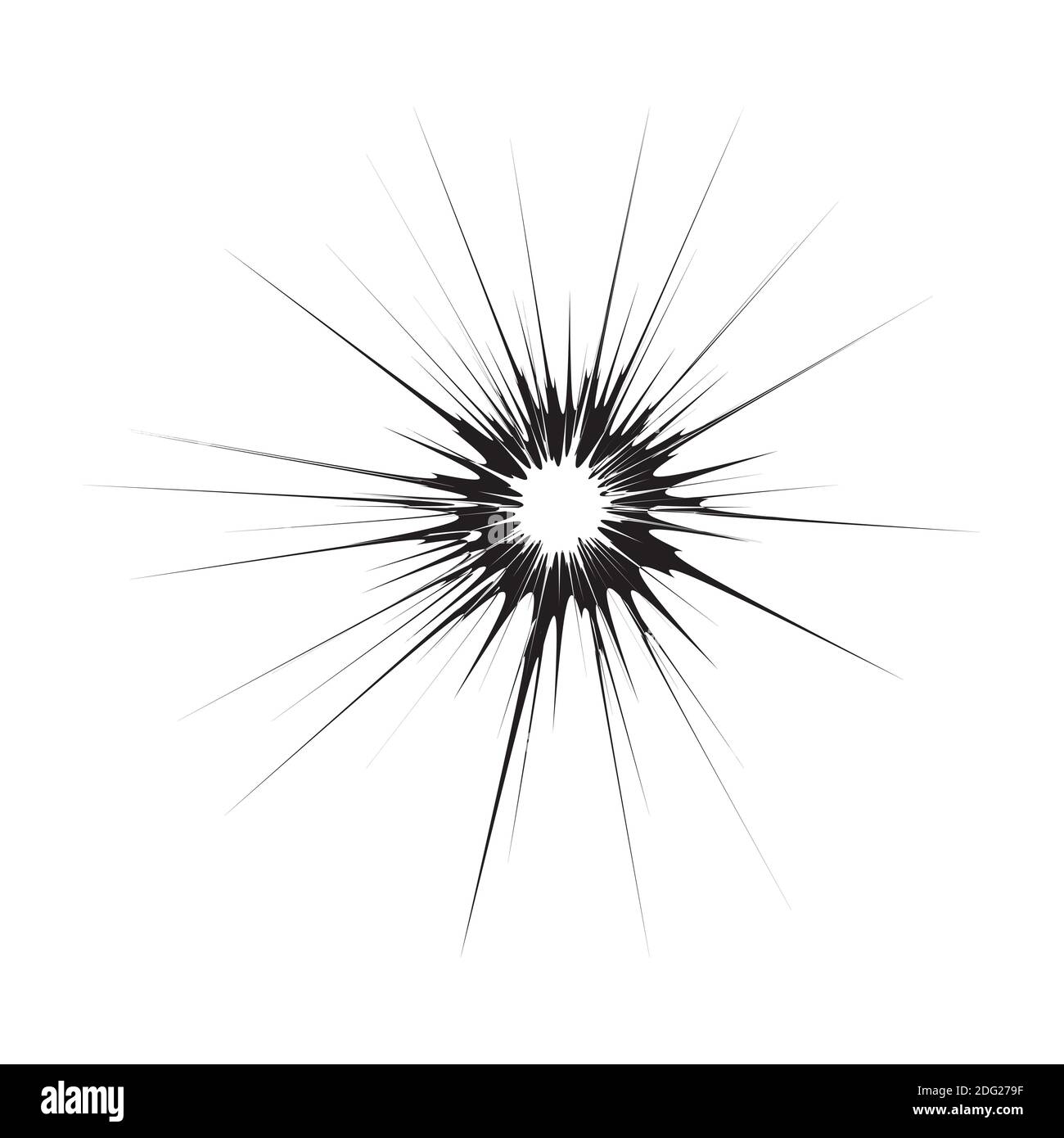Explode Flash, Cartoon Explosion, Star Burst Isolated on White ...