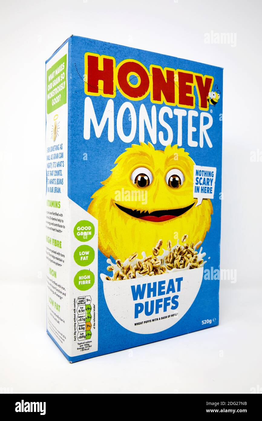 Sugar puffs box hi-res stock photography and images - Alamy
