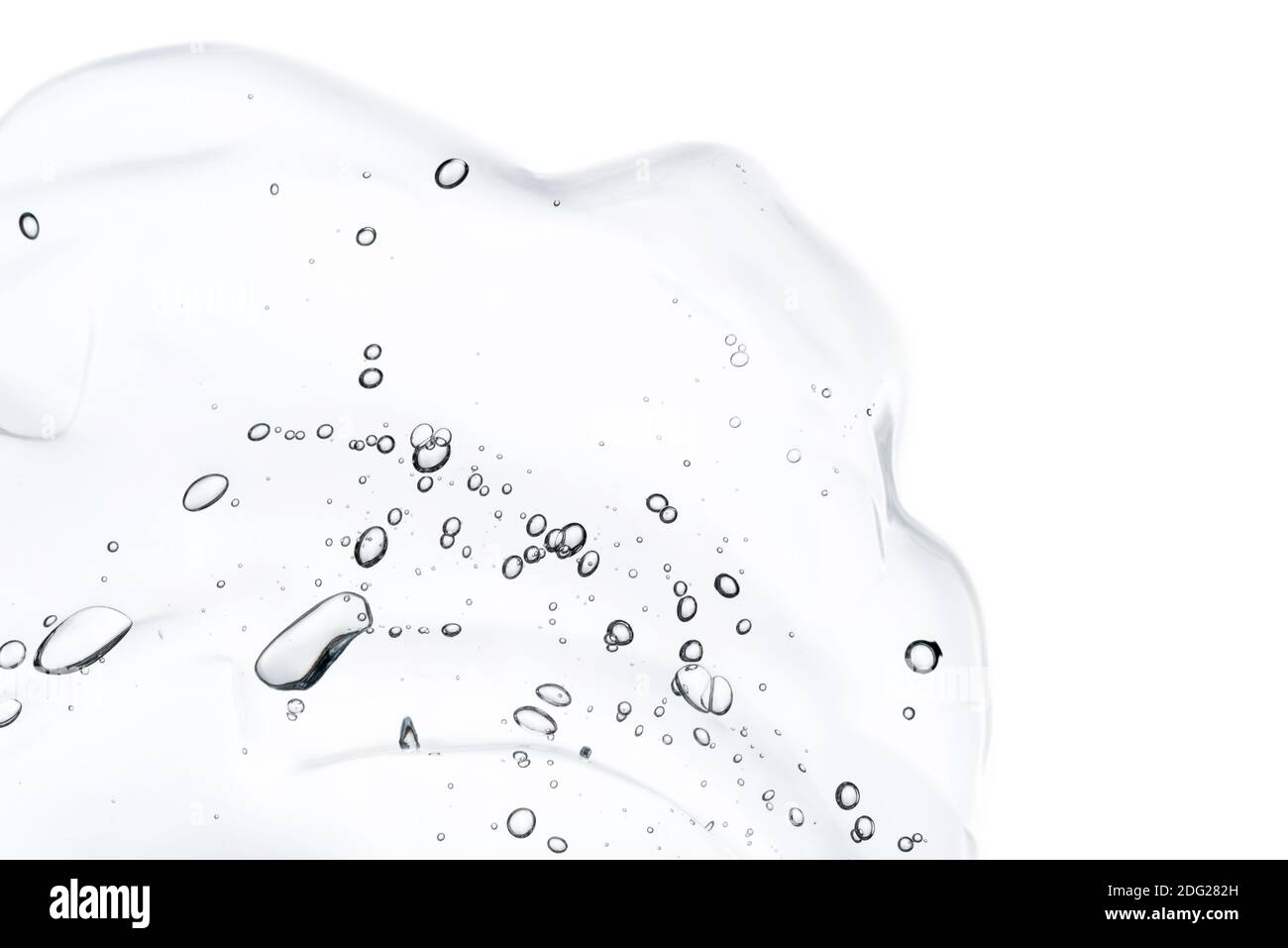 Transparent hyaluronic acid gel on a white background Stock Photo - Alamy