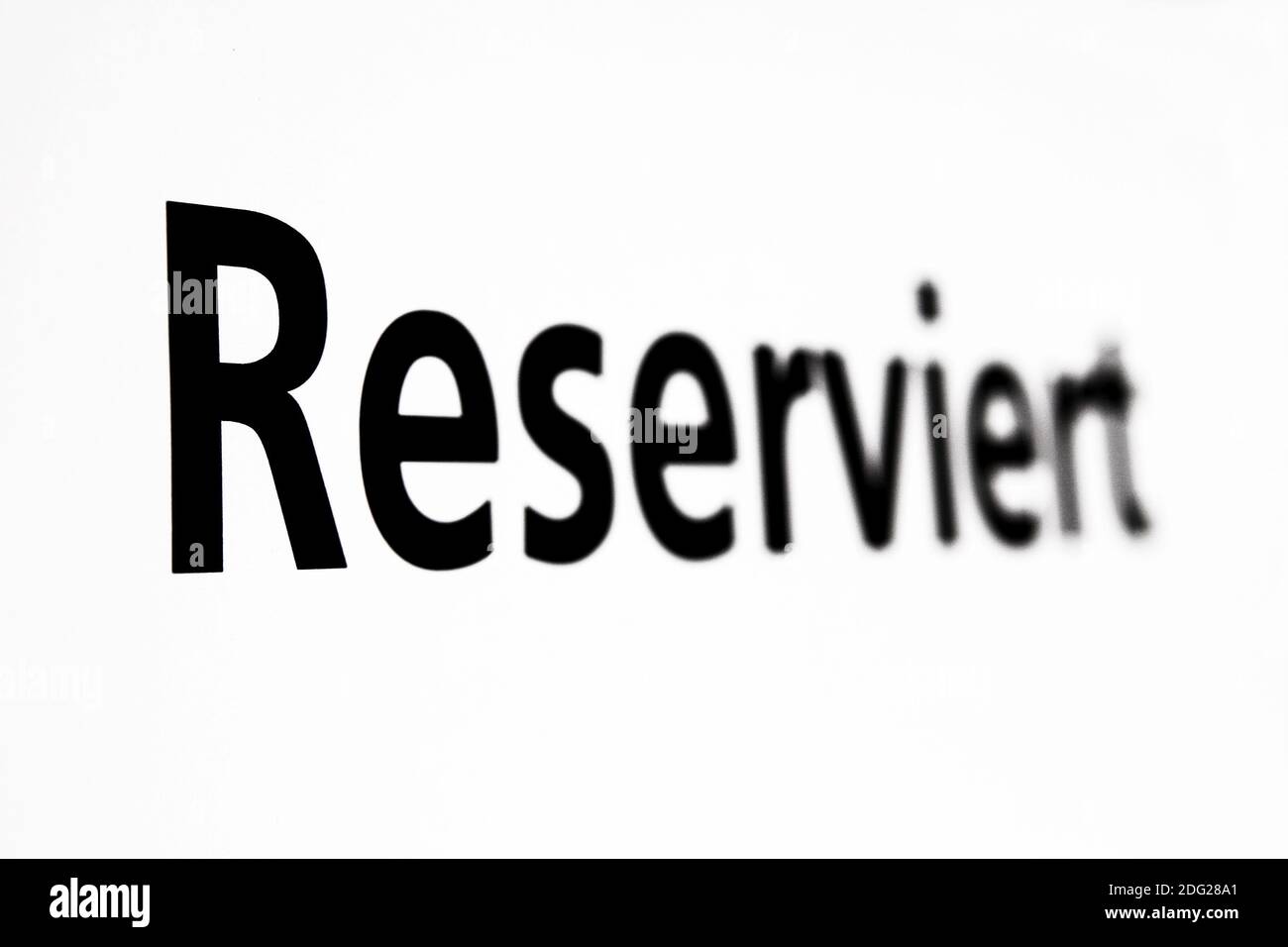 Reserviert Cut Out Stock Images & Pictures - Alamy