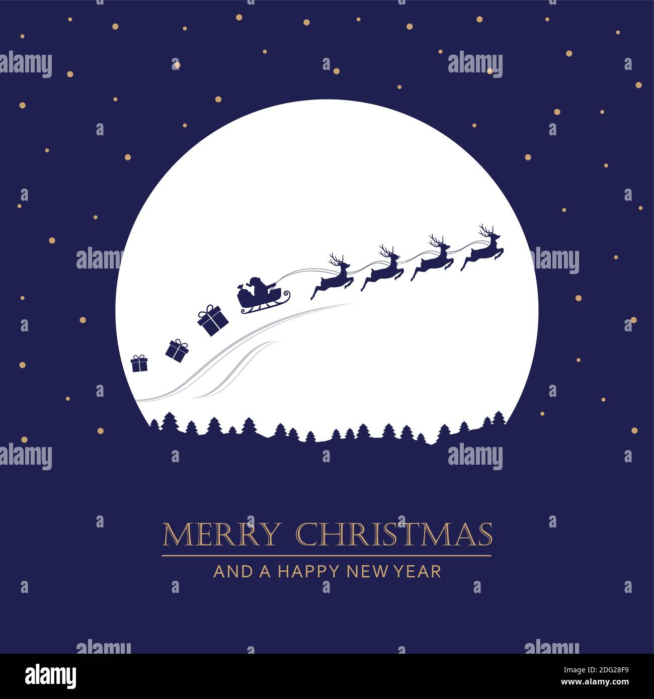 Santa sleigh Stock Vector Images - Alamy