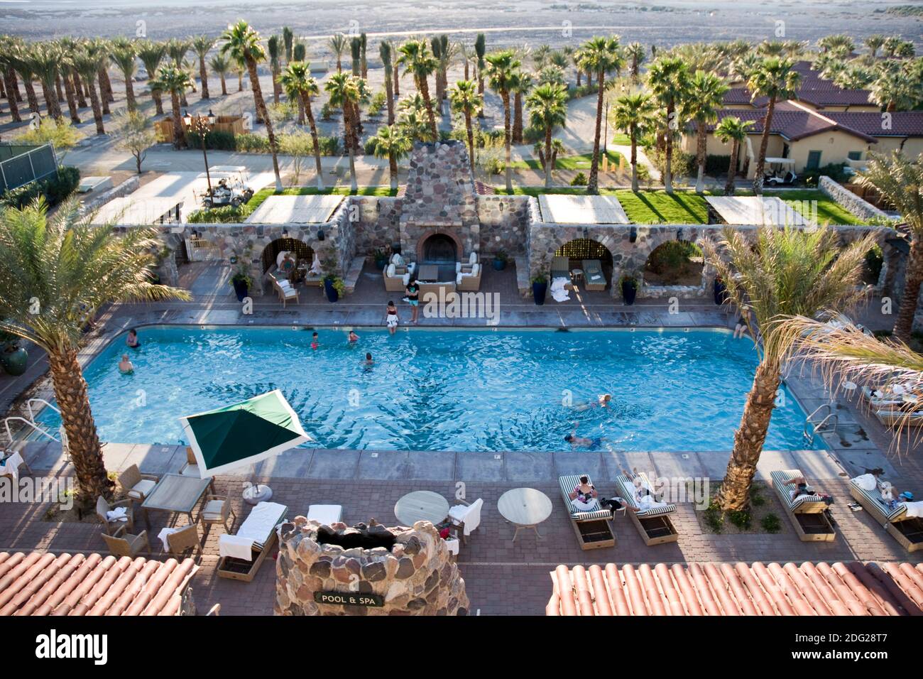 The pool at the Inn at Death Valley, California Stock Photo - Alamy