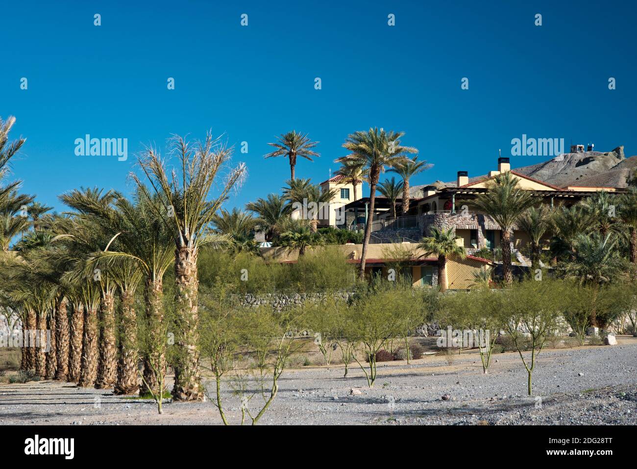 The historic Inn at Death Valley, in Death Valley National Park ...