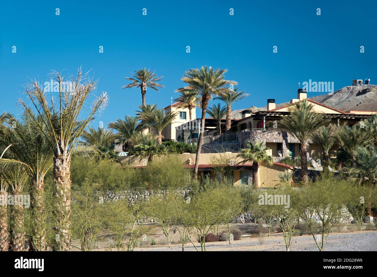 The historic Inn at Death Valley, in Death Valley National Park ...