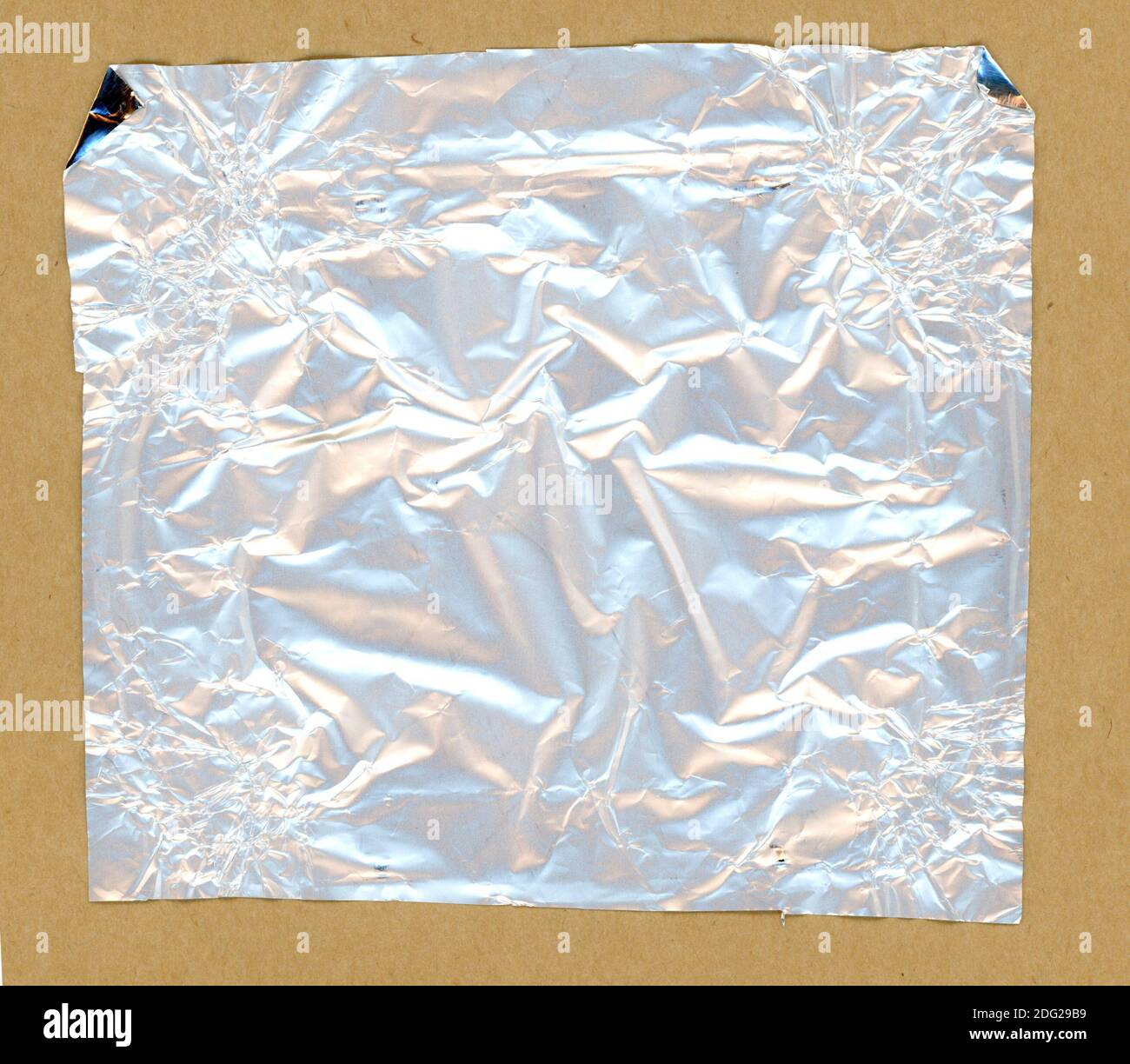 shiny reflective aluminium metal foil useful as a background Stock ...